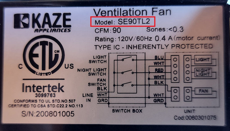 kaze appliance - quiet bathroom ventilation fans – KAZE APPLIANCE